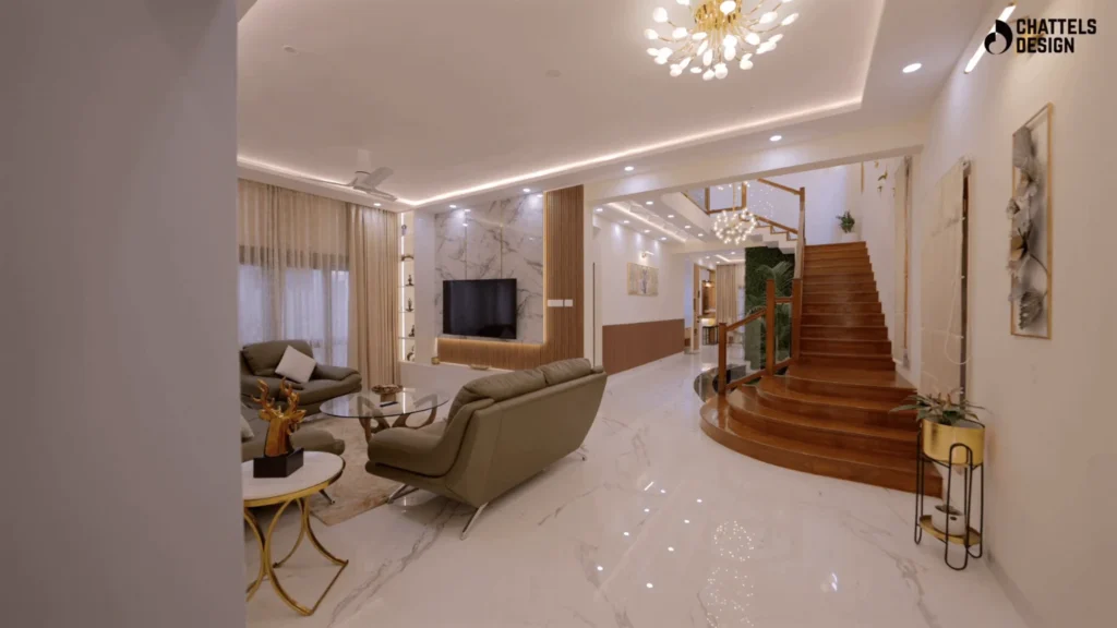 Living Room Interior Designer in Bangalore | Chattels Design